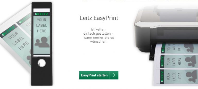 Mit Easy Print von Leitz ein Etikett bedrucken - 123effizientdabei ...